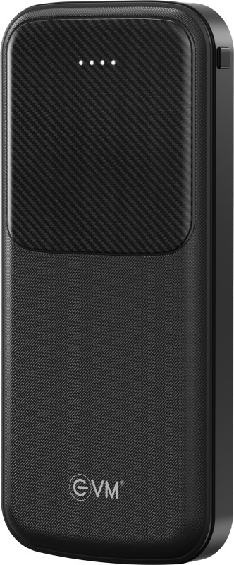 EVM 10000 mAh Power Bank (Black, Lithium Polymer, Fast Charging ...