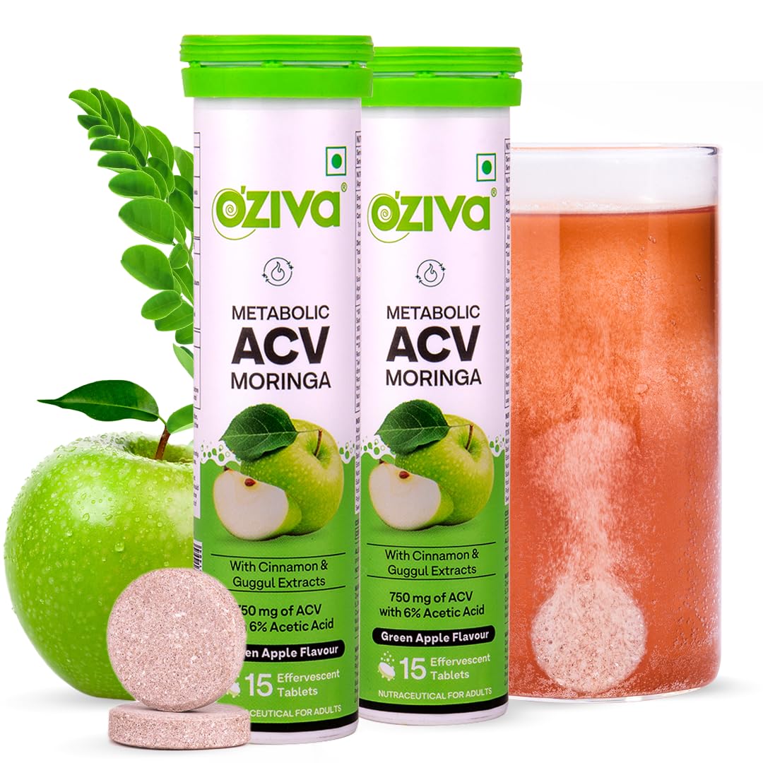 OZiva Acv Moringa|Control Cravings I Apple Cider Vinegar,Cinnamon ...
